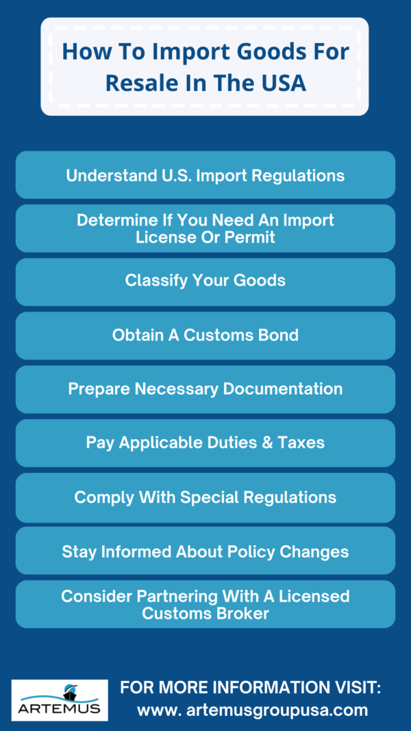 How To Import Goods For Resale In The USA? A 2025 Guide